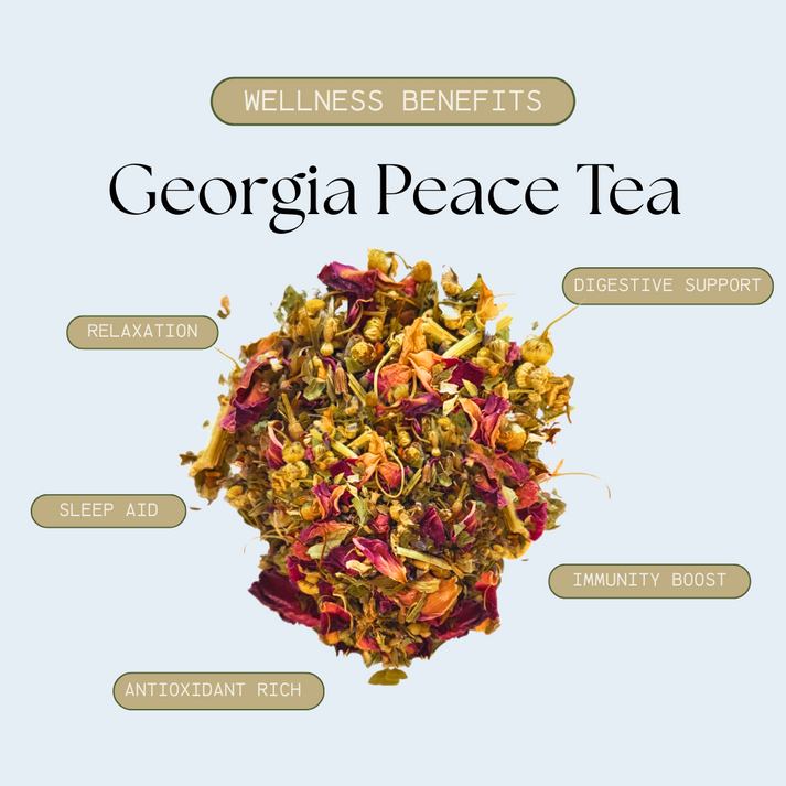 Georgia Peace Tea | Organic Herbal Tea | Loose Leaf Tea – Rooted Vines