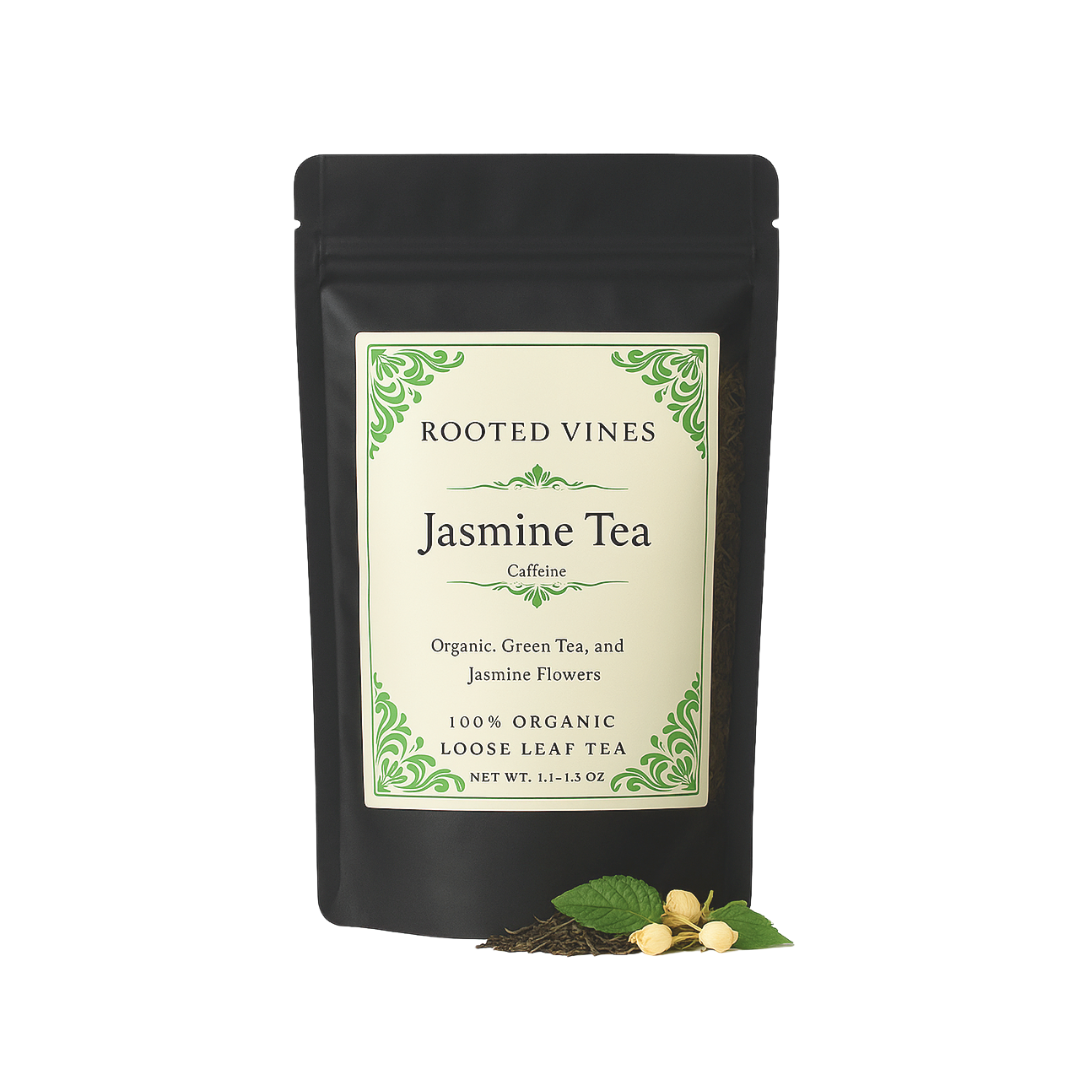 Jasmine Tea | Organic Green Tea | Loose Leaf Tea – Rooted Vines